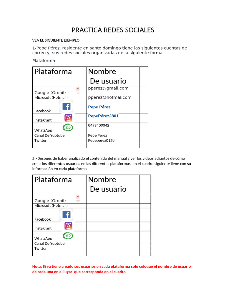 Practica Redes Sociales | PDF
