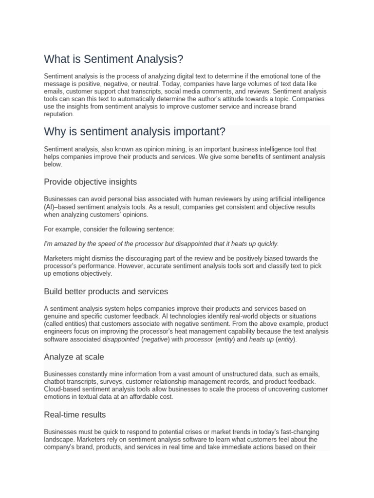 Sentiment Analysis | PDF | Machine Learning | Semantics Sentiment Analysis | PDF | Machine Learning | Semantics