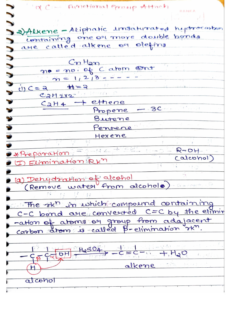 Aliphatic Hydrocarbon (Alkene and Aklyne) | PDF
