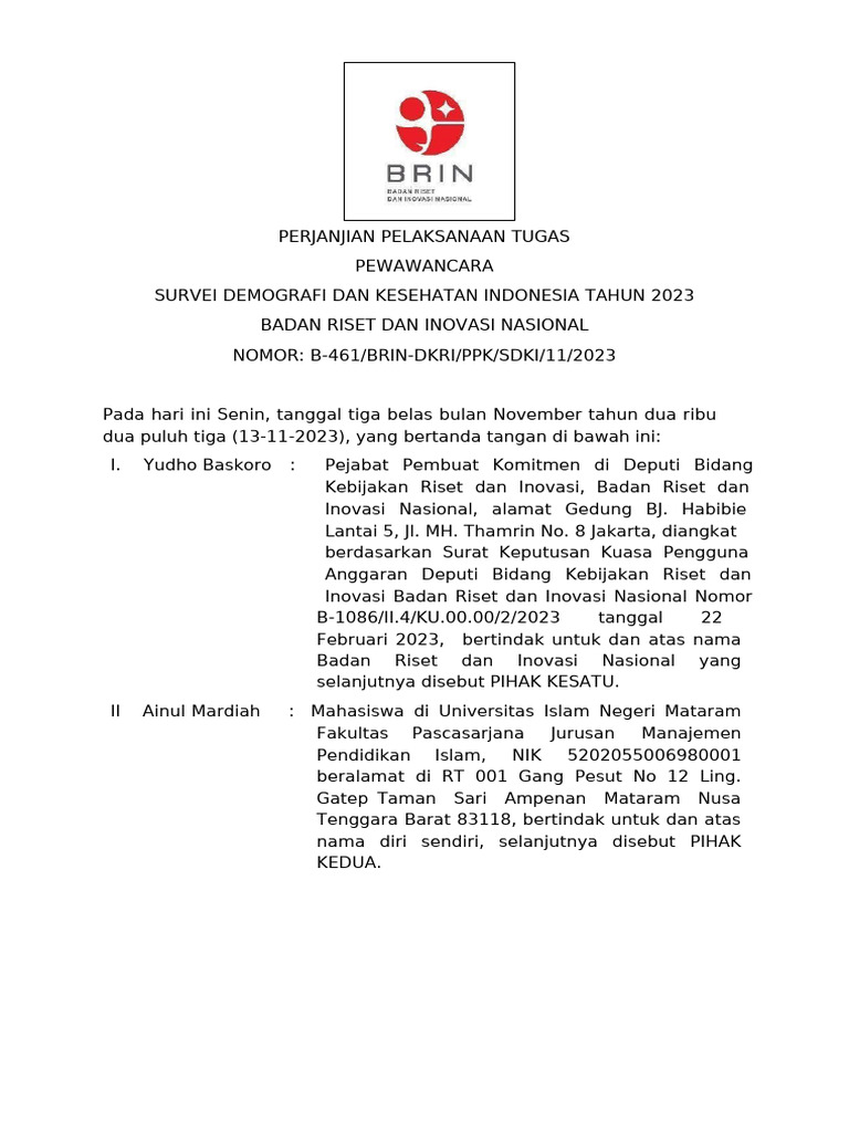 5213 - PEWAWANCARA - Ainul Mardiah | PDF