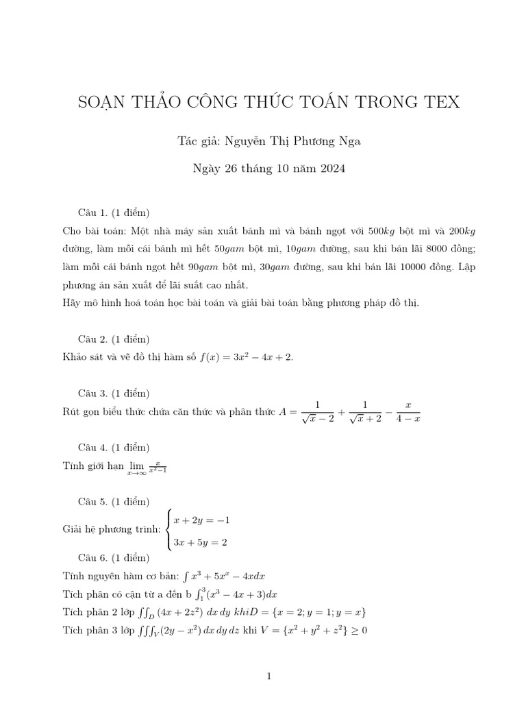 bài tex | PDF