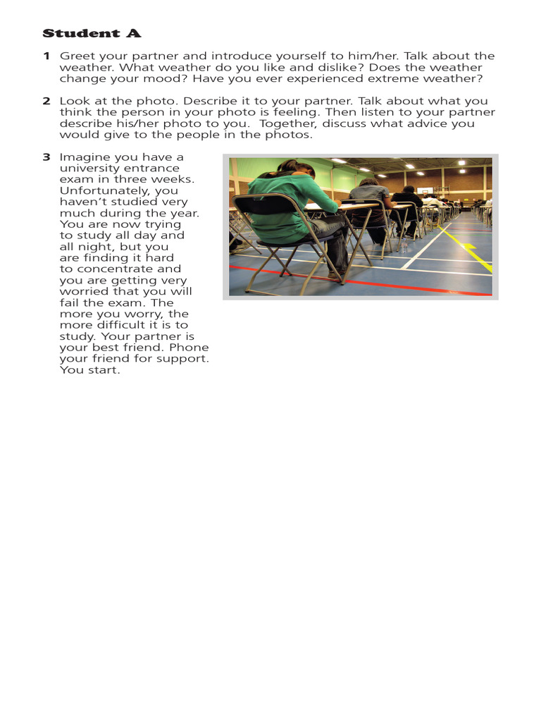 Speaking Tasks 3_B2 | PDF