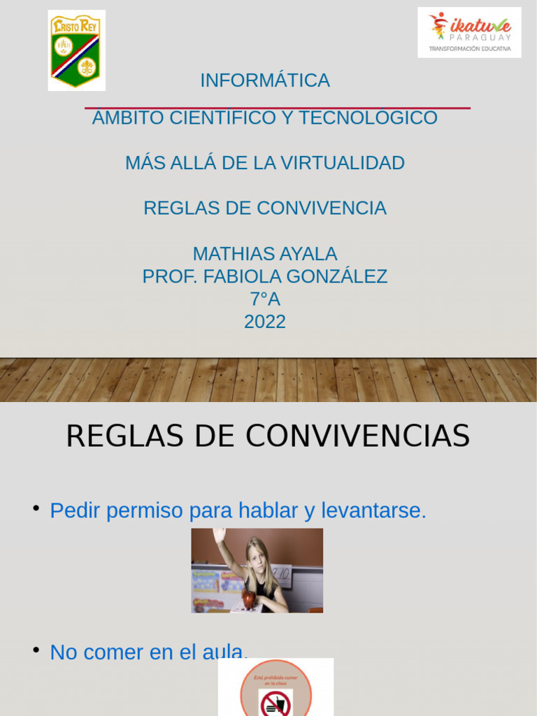 Informatica-Reglas de Convivencias-Mathias Ayala-7mo. A | PDF