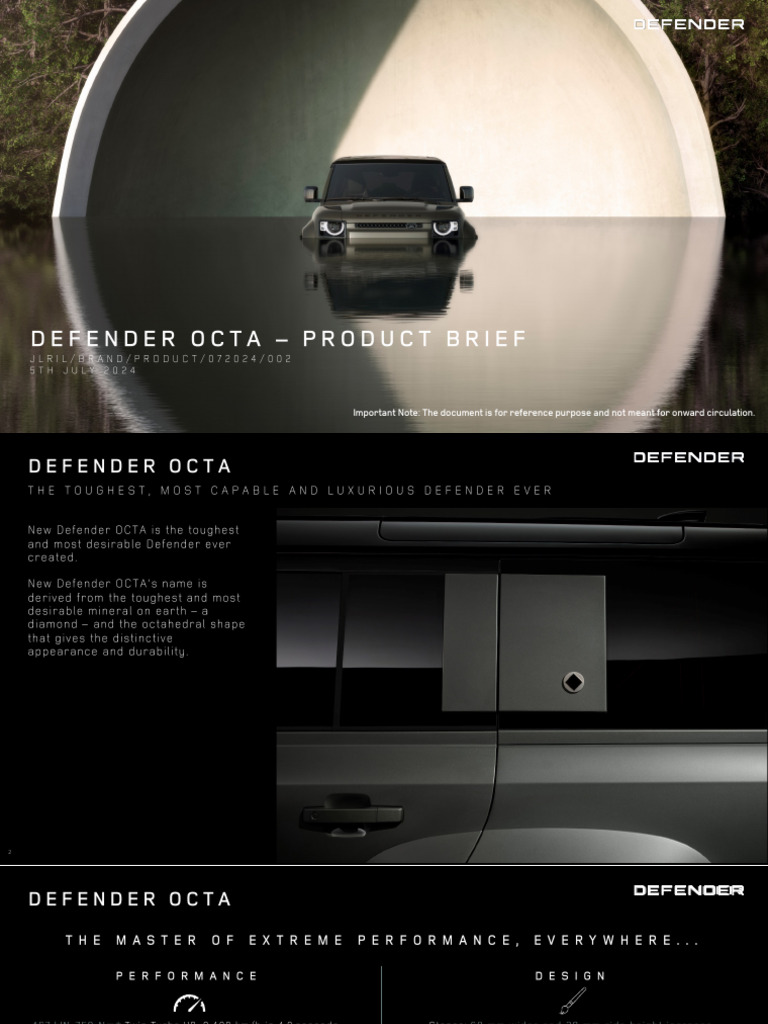 Defender Octa Product Brief Jlril Brand Product 072024 002 | PDF ...