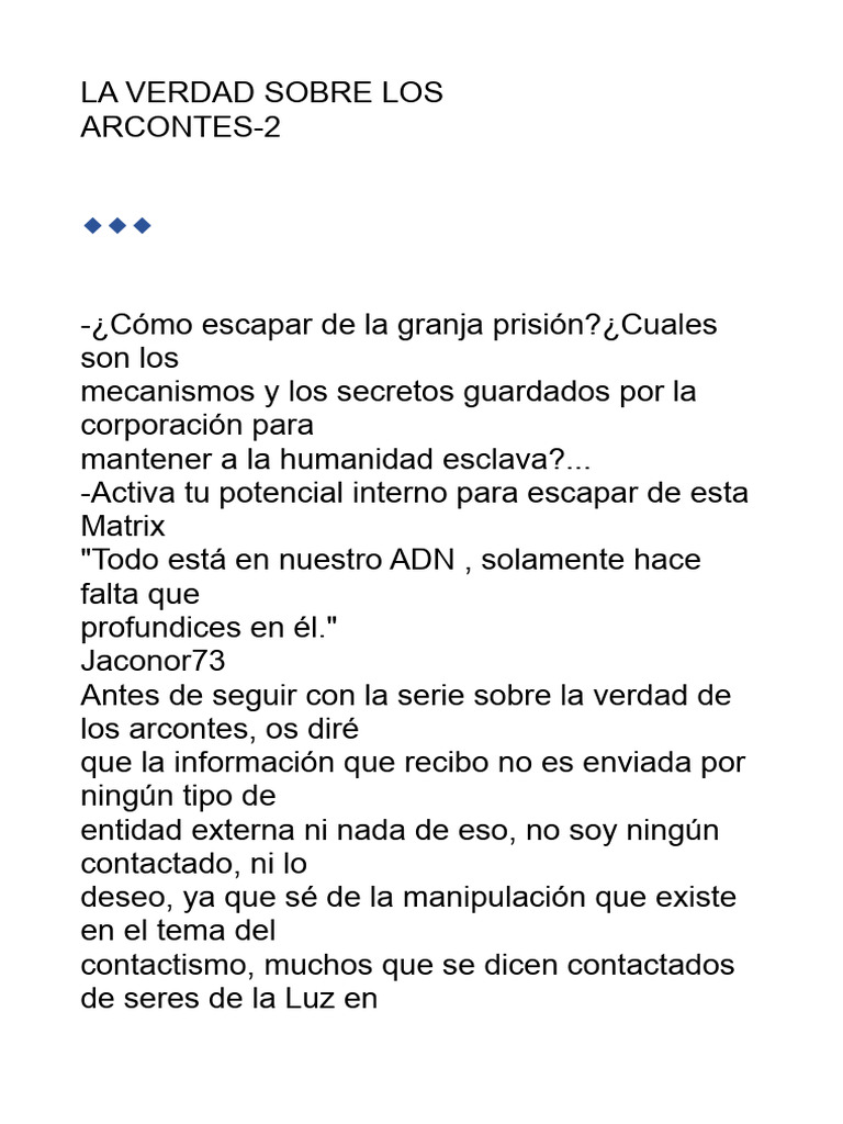 La Verdad Sobre Los Arcontes 2 Ampliado | PDF | María, madre de Jesús ...