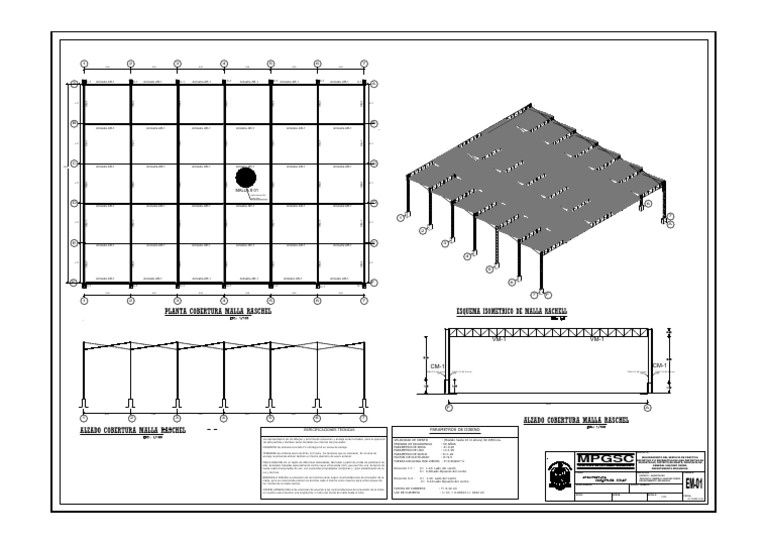 Estructuras Metalicas y Malla Raschell 1 | PDF
