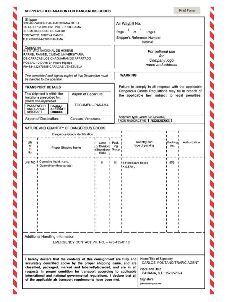 PAHO CCS 992-00106444 DGR | PDF