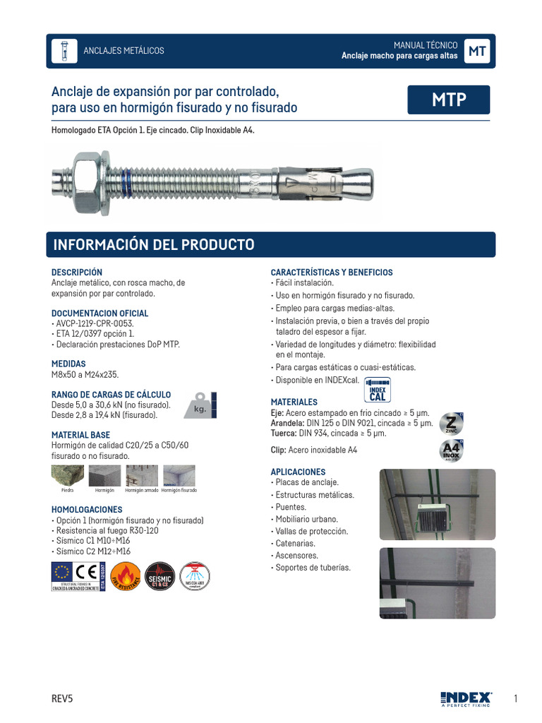 FTA MTP Es Rev5 | PDF | Material compuesto | Hormigón