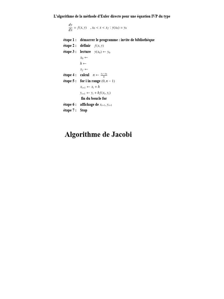 1 Algorithmes Pdf Applied Mathematics Theoretical Computer Science