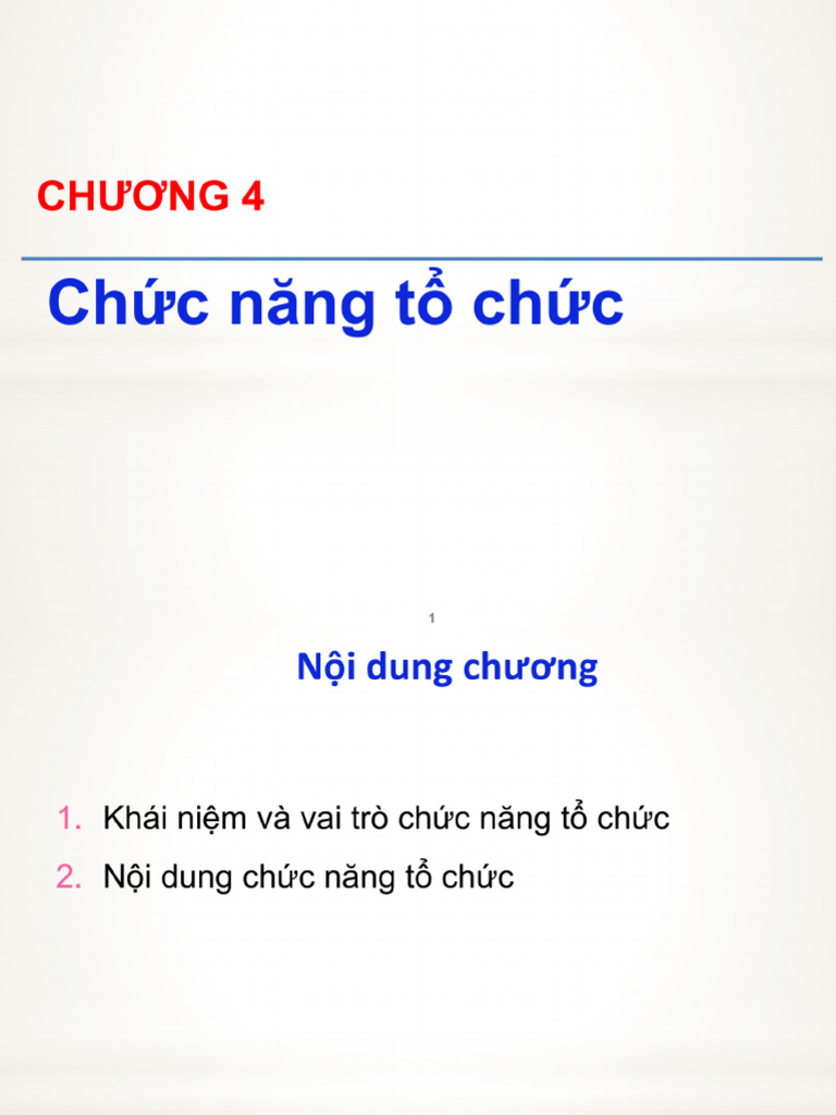 Chương 4.Ch C Năng T CH C New. | PDF