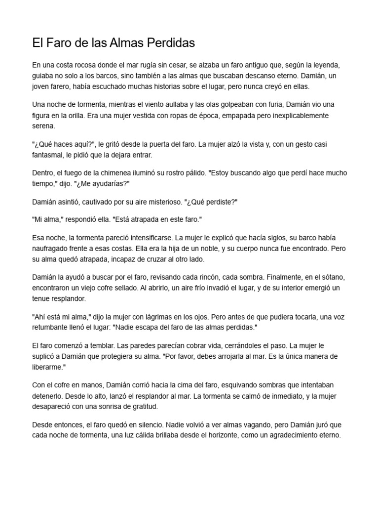 El Faro de Las Almas Perdidas | PDF