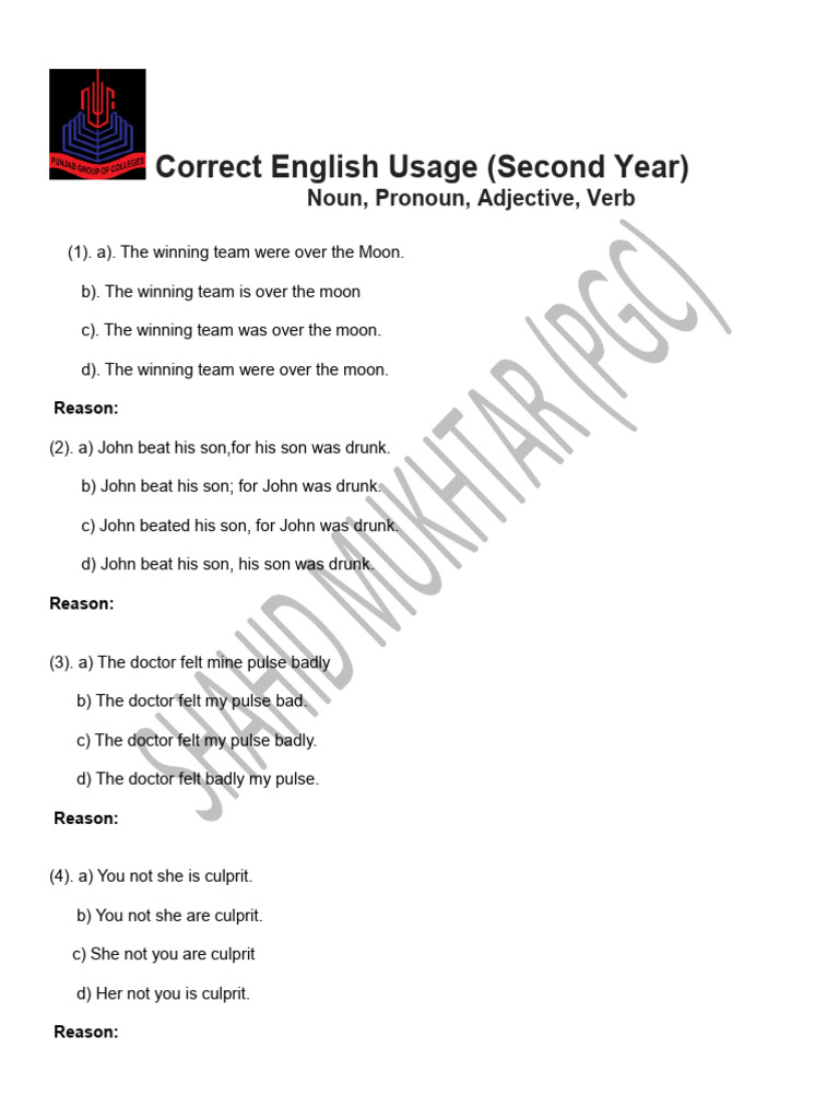 Correct English Usage - For Merge Final | PDF | English Language ...