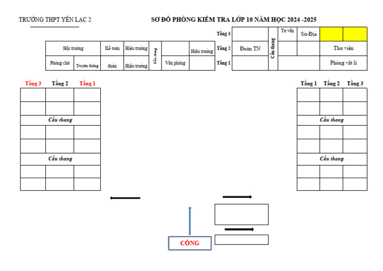 1-So Do Phong Kiem Tra KT Lop 10-24.25 | PDF
