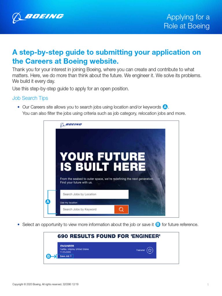 ApplicationGuide CareersAtBoeing | PDF | Résumé