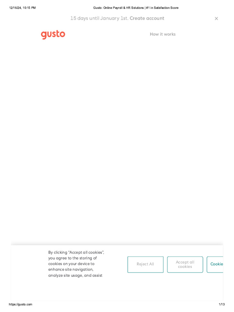 Gusto - Online Payroll & HR Solutions - #1 in Satisfaction Score | PDF