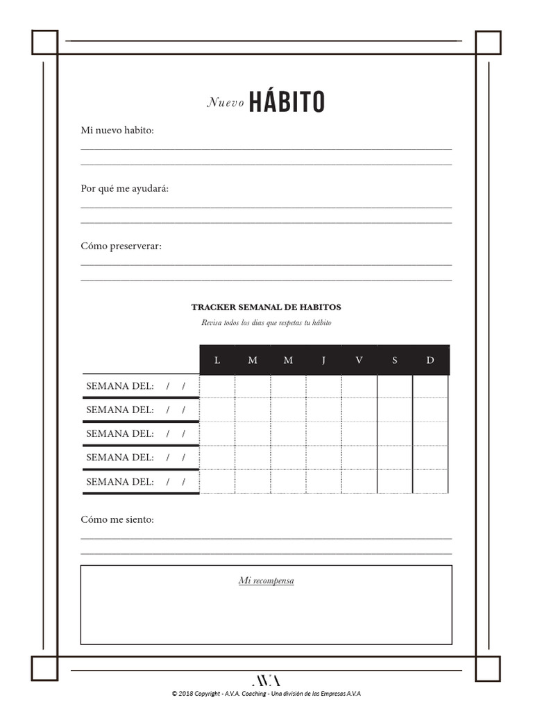 Traker de Hábitos | PDF