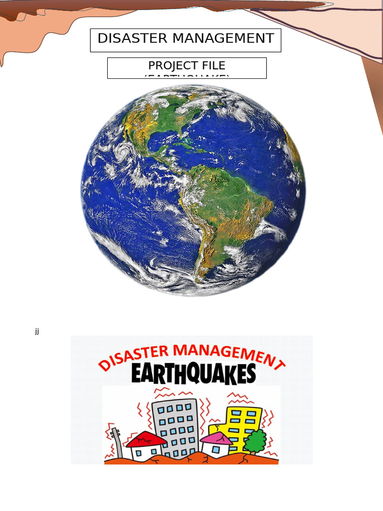 Earthquake Disaster Management Guide | PDF | Emergency Management | Flood