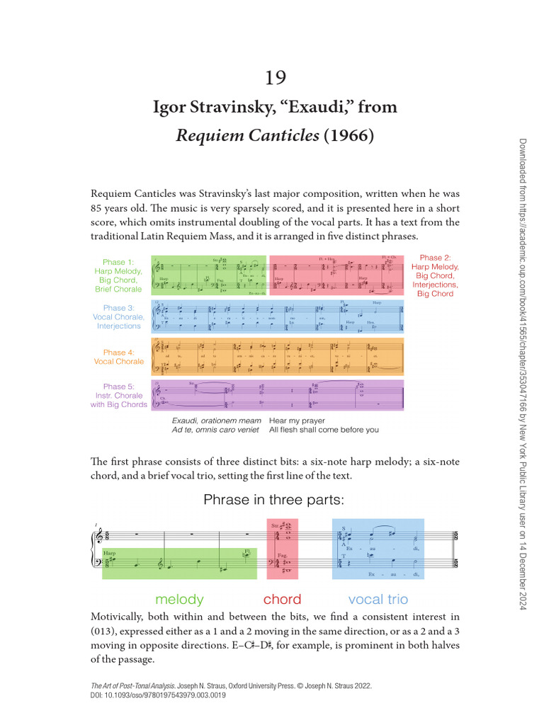 The Art of Post-Tonal Analysis Chapter 19 | PDF | Chord (Music) | Harmony