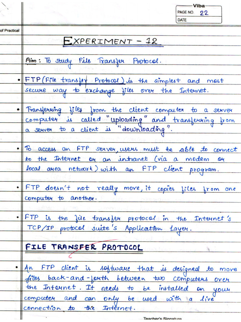 Paper 1 Exp No 16 FTP | PDF