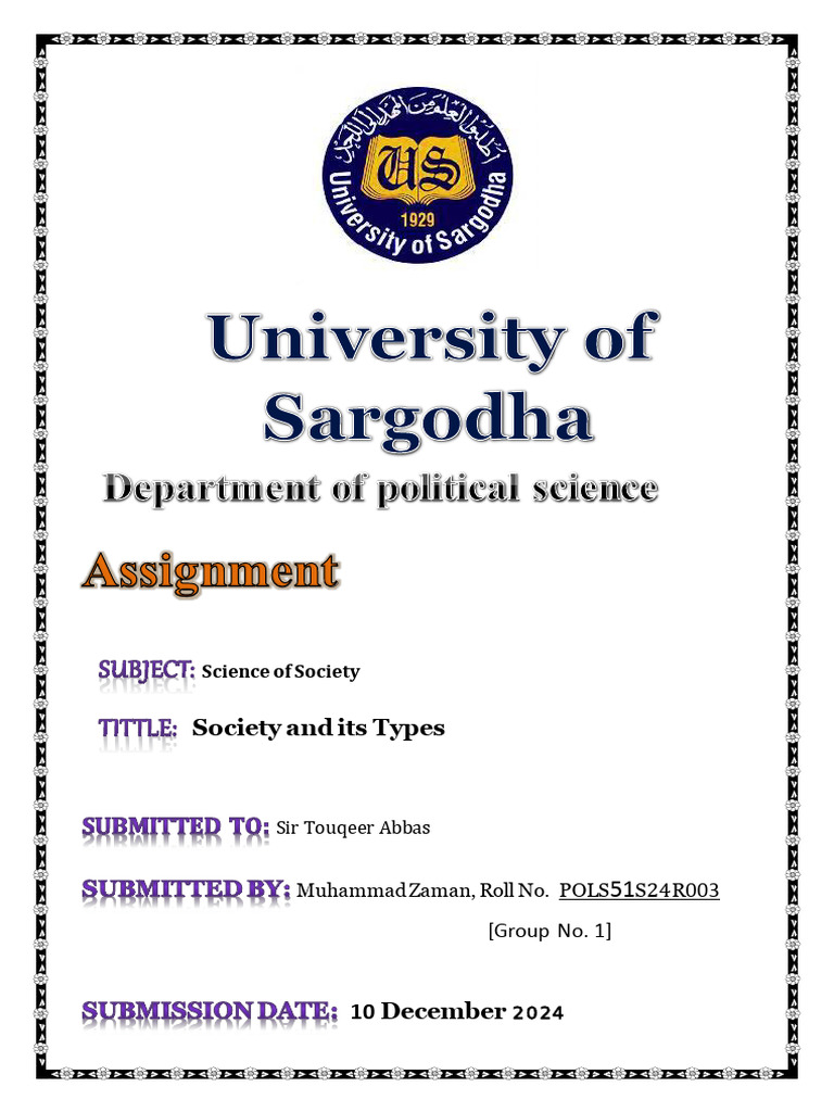 Types and Characteristics of Society | PDF | Society | Pastoralism