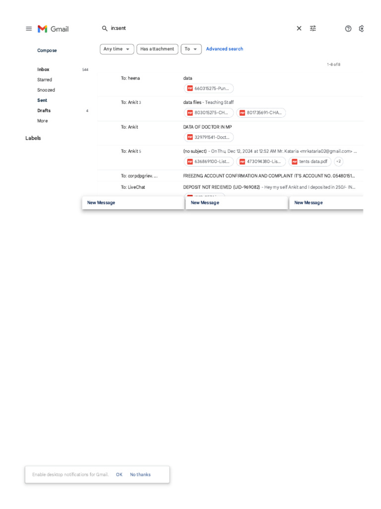 Sent Mail - M2@gmail - Com - Gmail | PDF