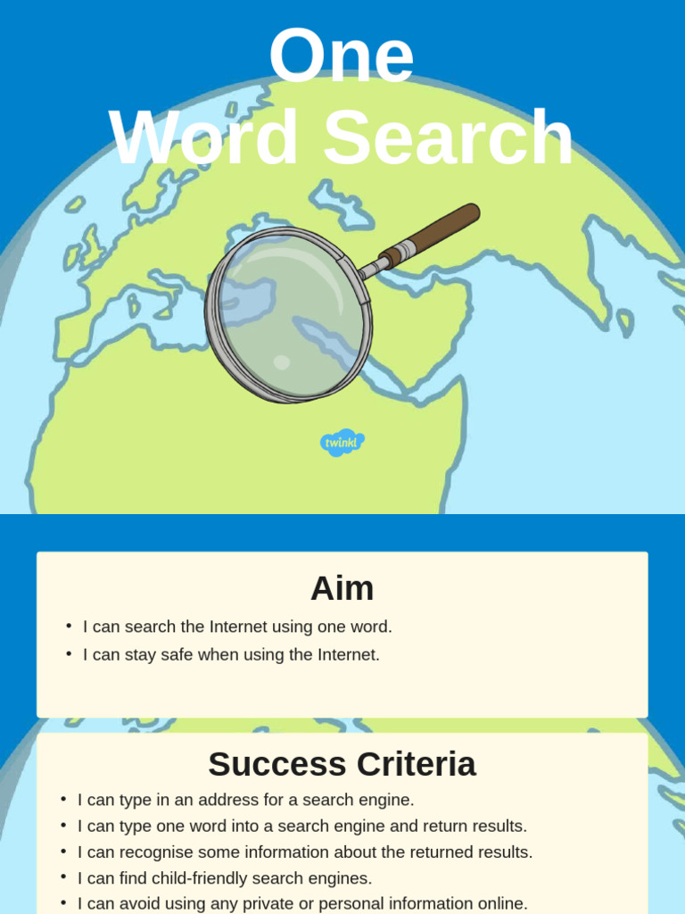 One word search | PDF | Internet | World Wide Web