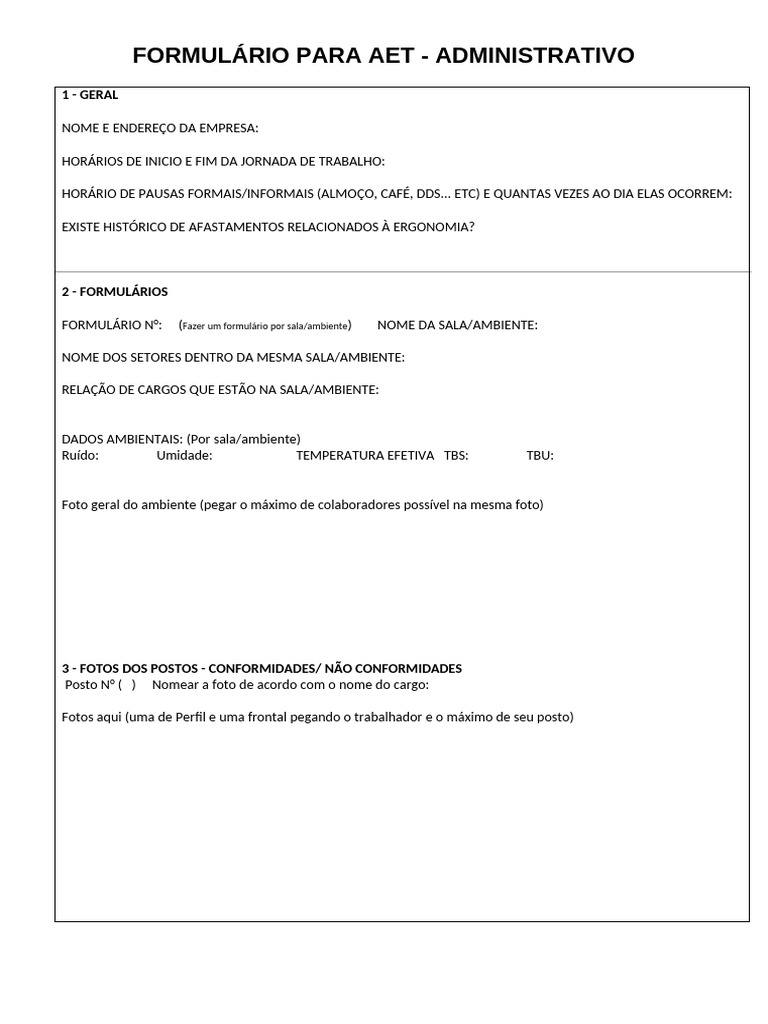 Check List AET | PDF