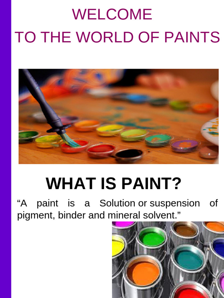 Understanding Paint Composition and Types | PDF
