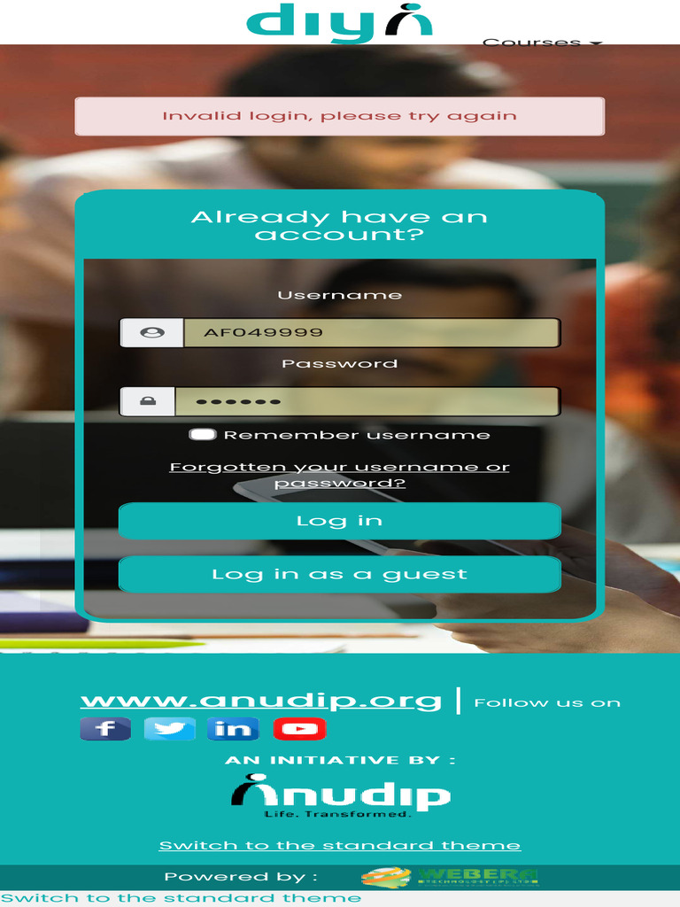 Learning Management System Log in To The Site | PDF