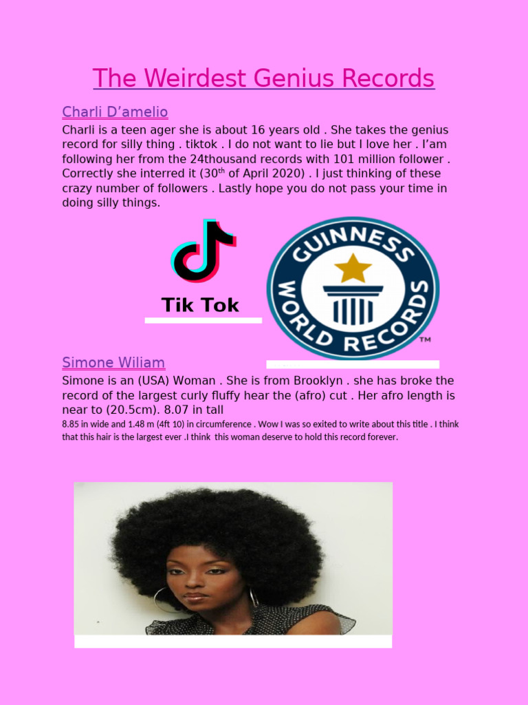 The Weirdest Genius Records | PDF