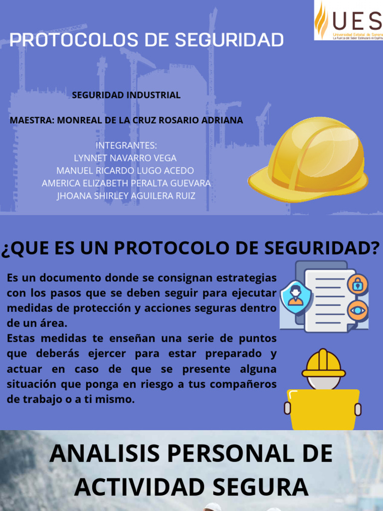 PROTOCOLO DE SEGURIDAD | PDF