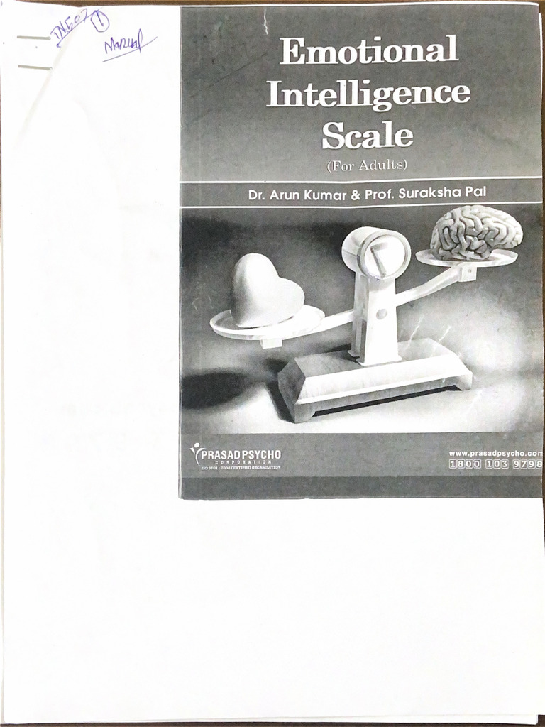 Emotional Intelligence Scale | PDF
