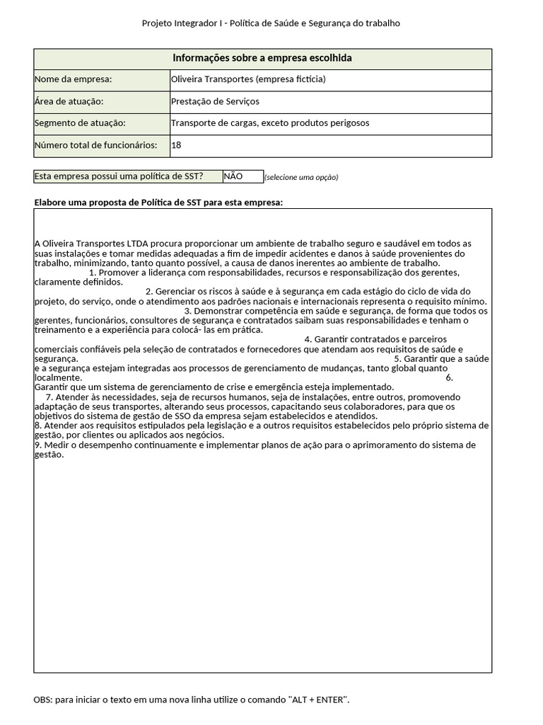 Projeto Integrador 1 | PDF | Gestão de recursos humanos