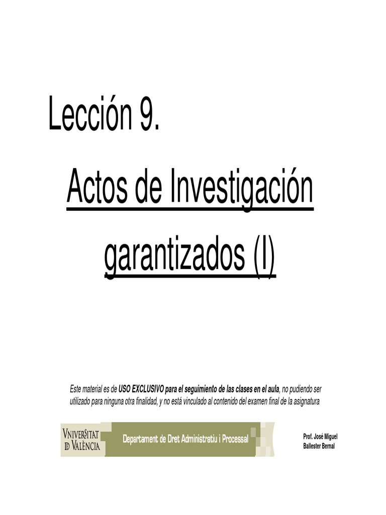 Tema 9 | PDF | Policía | Ley Pública
