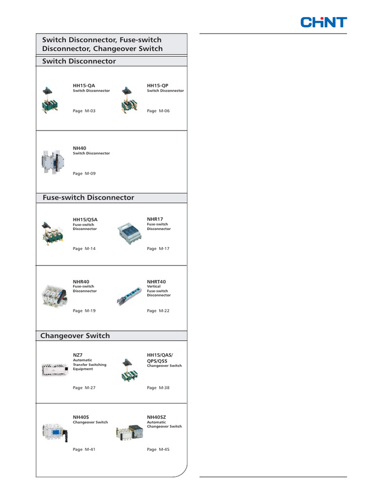 NH40 | PDF | Switch | Fuse (Electrical)