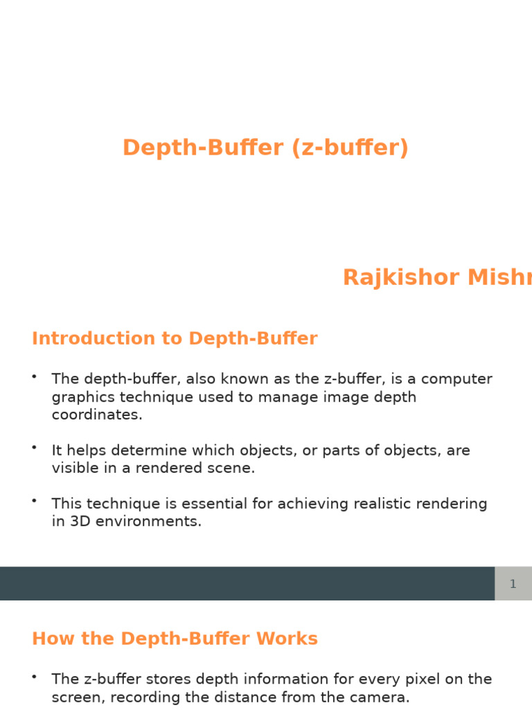 Depth-Buffer Guide for Graphics Pros | PDF | Rendering (Computer ...