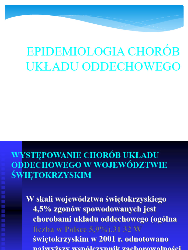 Epidemiologiachchorób Układu Oddechowego | PDF