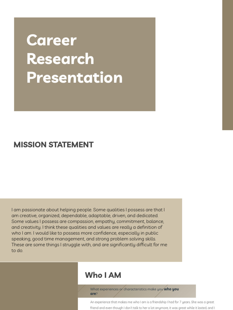 Career Research Presentation | PDF | School Psychology | Psychologist