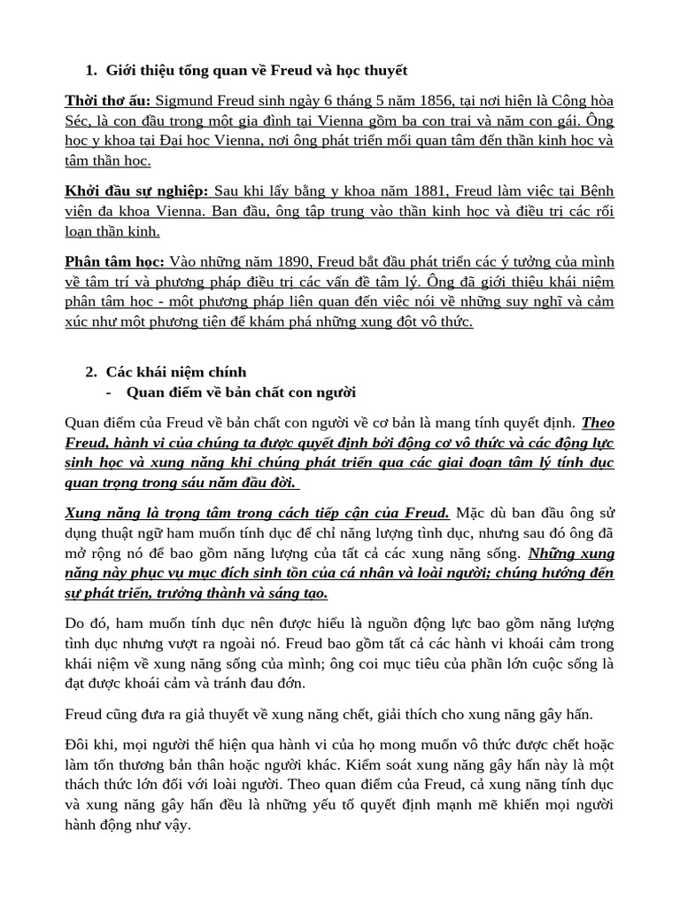 Phân Tâm - Nhóm 1 | PDF