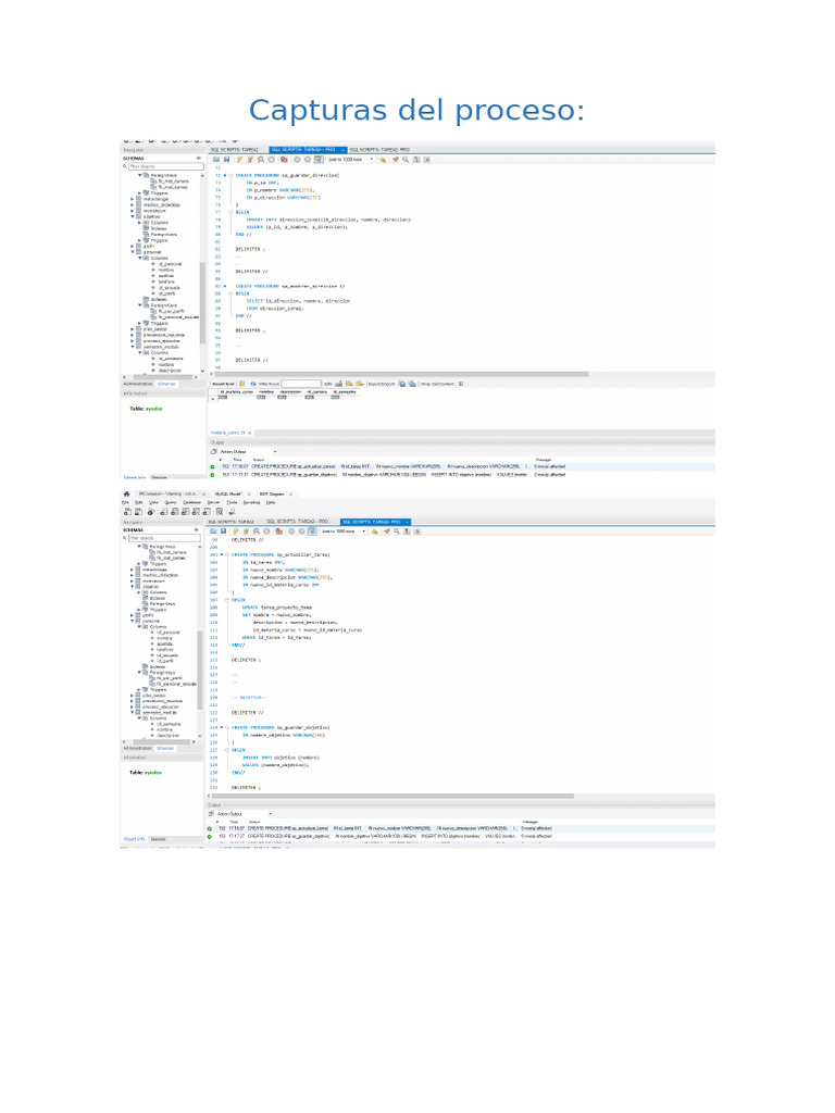 Capturas del proceso- TAREA | PDF