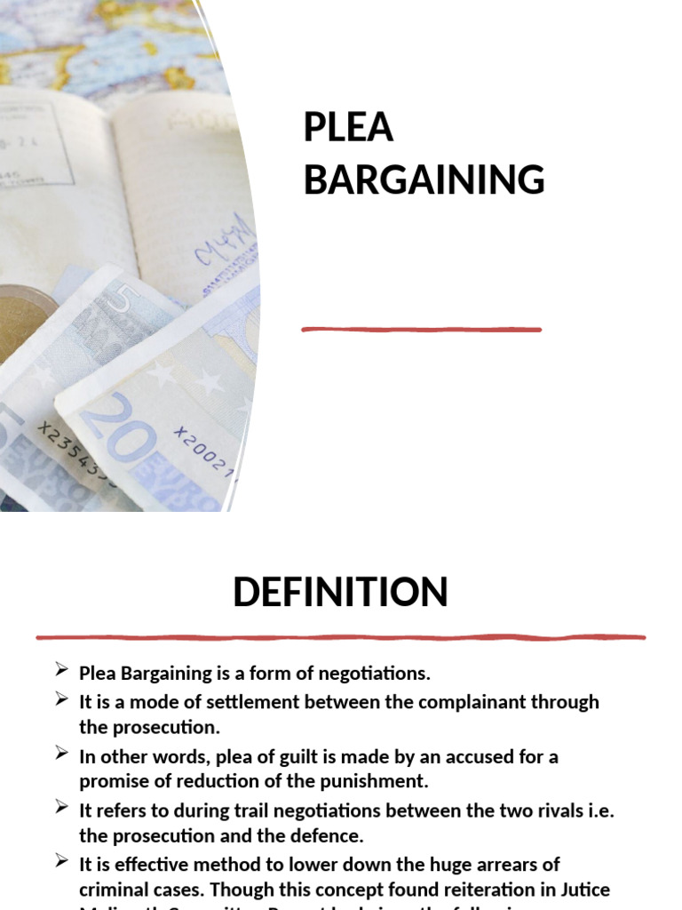 PLEA BARGAINING PPt | PDF | Plea Bargain | Plea