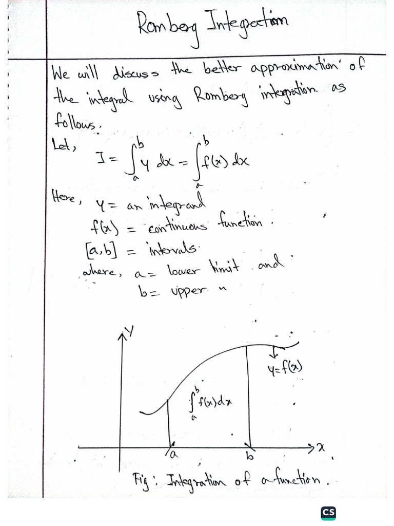 Romberg Integration | PDF