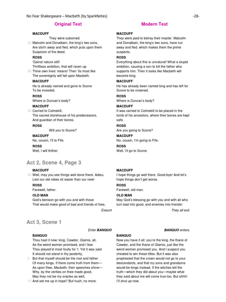 Macbeth Simplified for Students | PDF | Macbeth