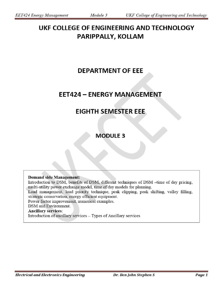 EM EET424 Question Answers Bank Module 3 | PDF