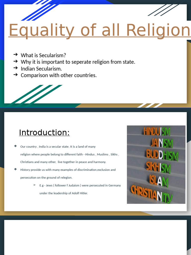 Unity of All Religions Presentation | PDF