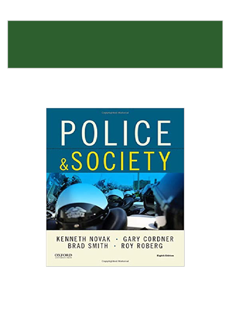 Complete Download (Ebook PDF) Police & Society 8th Edition PDF All ...