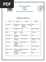 RCCG DTCE CALENDAR 2025 | PDF