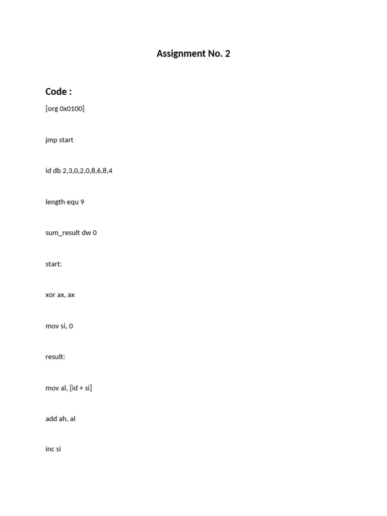 Assignment No.2 CS401 | PDF