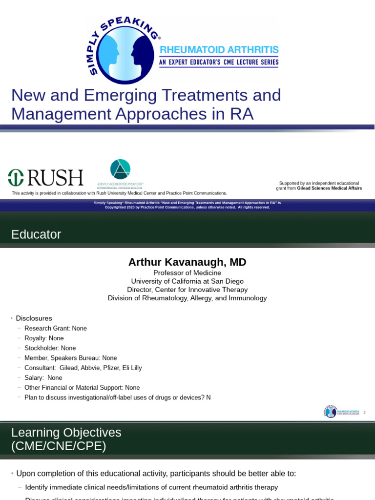 RA - New and Emerging | PDF | Cell Signaling | Immunology