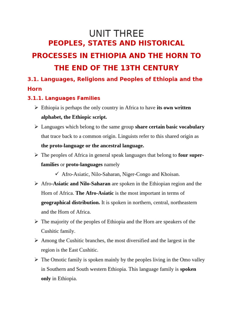 Languages and Peoples of Ethiopia | PDF